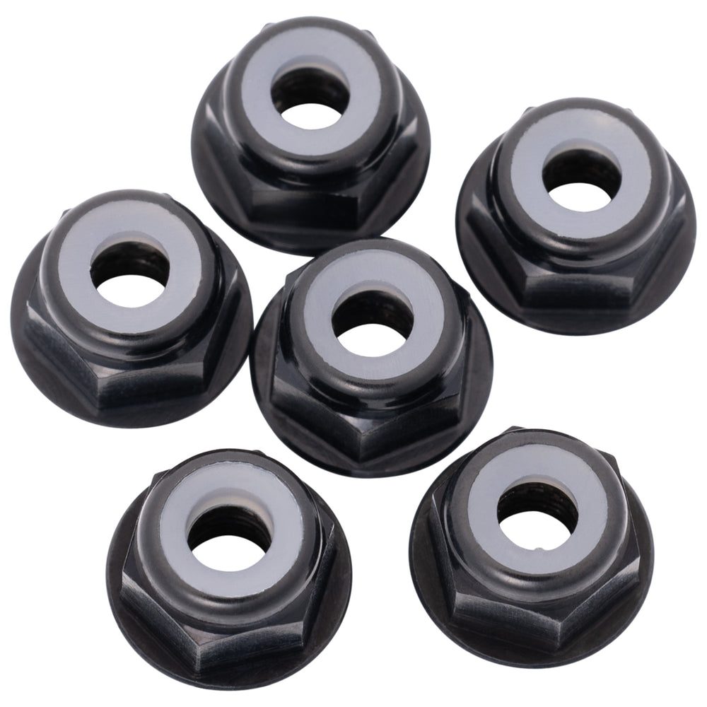 1up Racing 7075 Aluminum Flanged Locknuts - M3